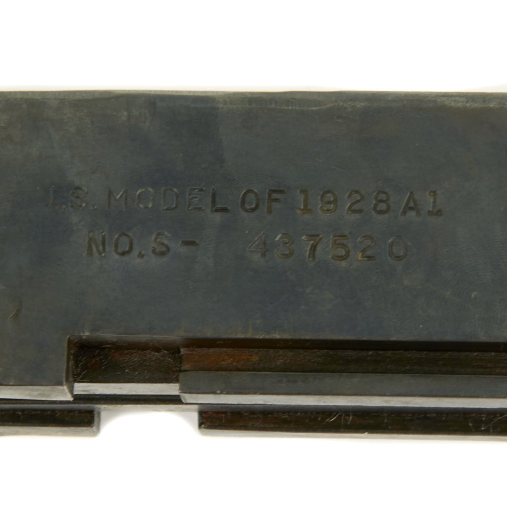 Original U.S. WWII Thompson M1928A1 Submachine Gun Display Receiver ...