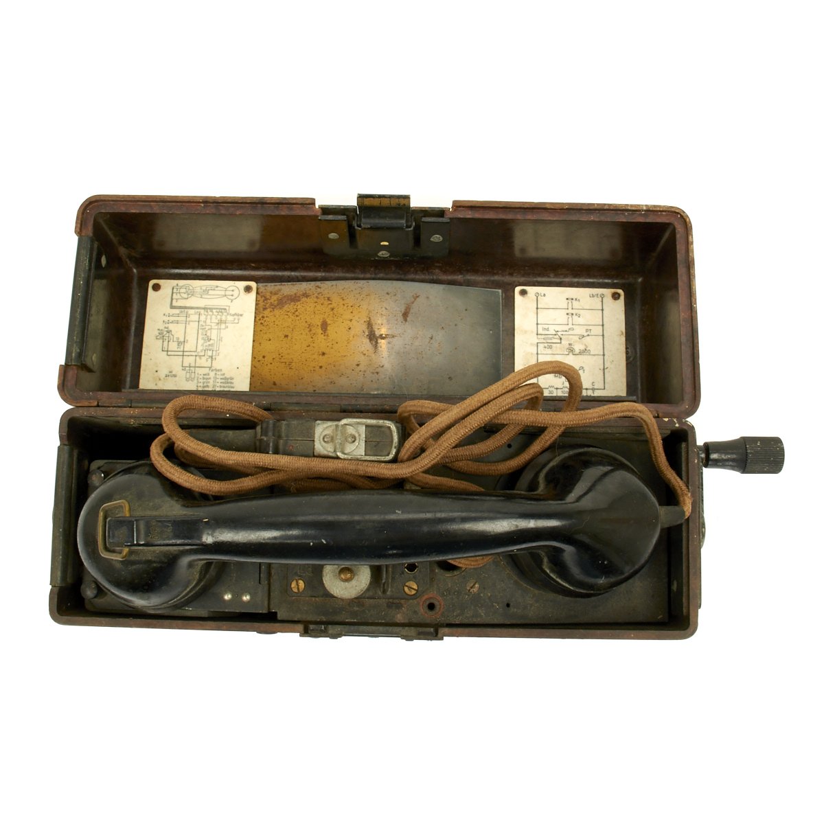 Original German WWII 1944 Dated Model FF33 Wehrmacht Field Telephone ...