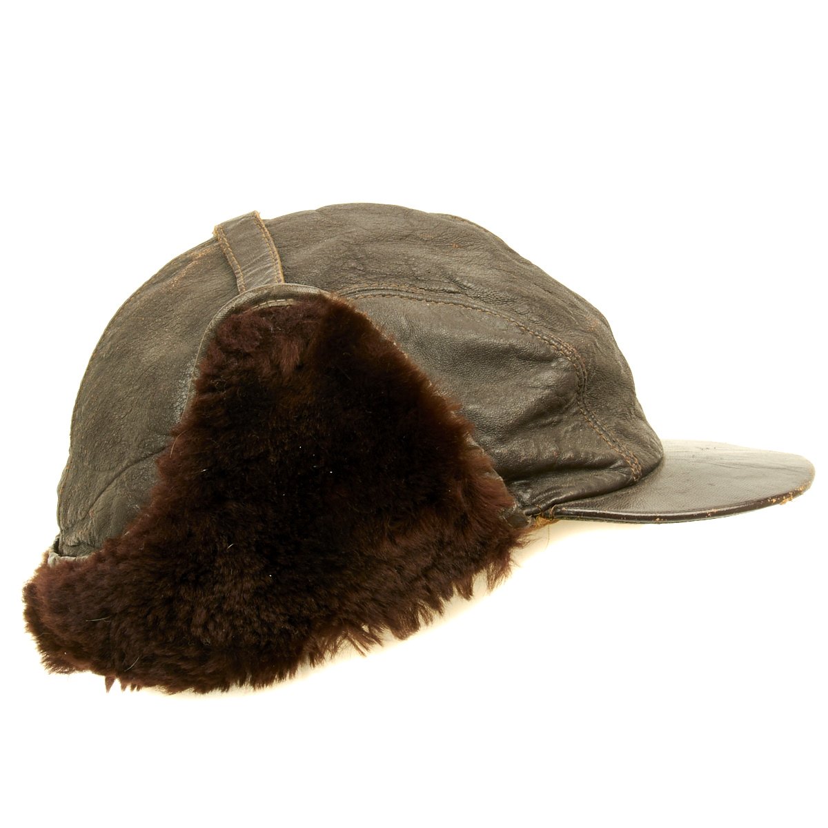 Original U.S. WWII USAAF British Made B-2 Style Winter Flying Cap ...