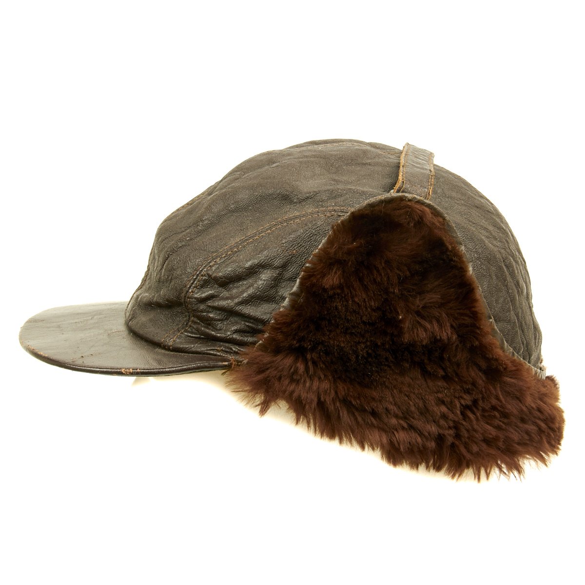 Original U.S. WWII USAAF British Made B-2 Style Winter Flying Cap ...