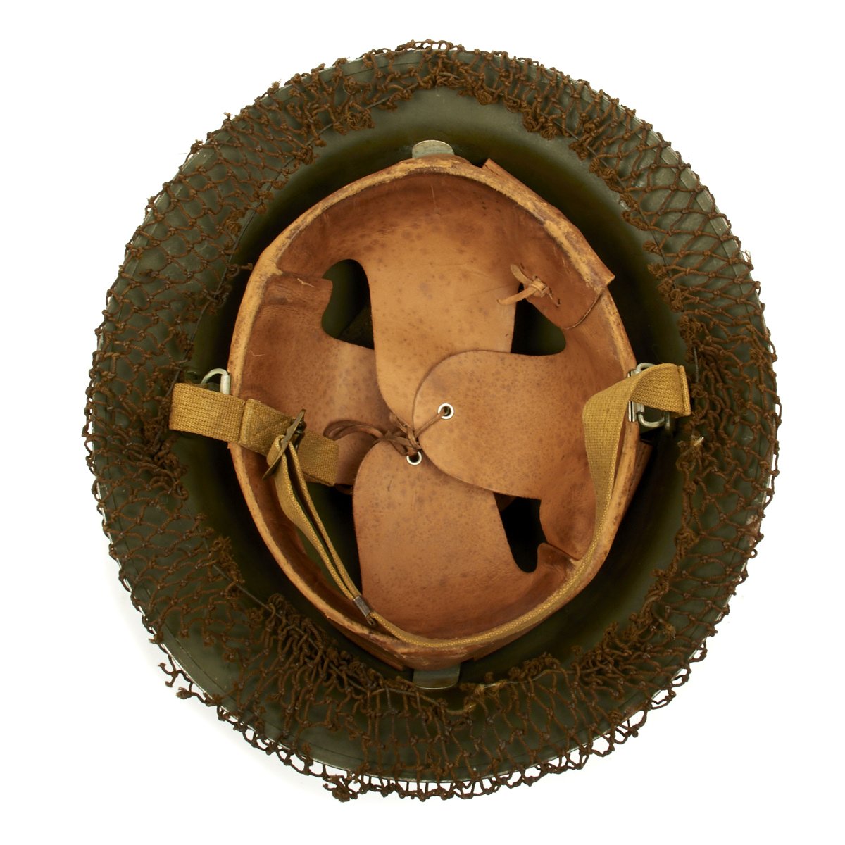 Original U.S. WWII M1917A1 Named Kelly Helmet with Helmet Net ...