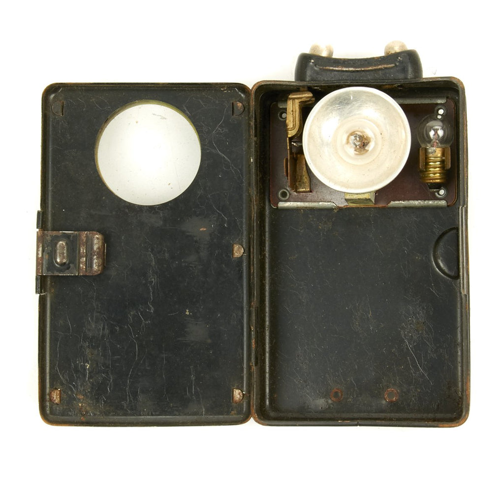 Original German WWII DAIMON TELKO TRIO Wehrmacht Flashlight Signal Lam – International Military ...