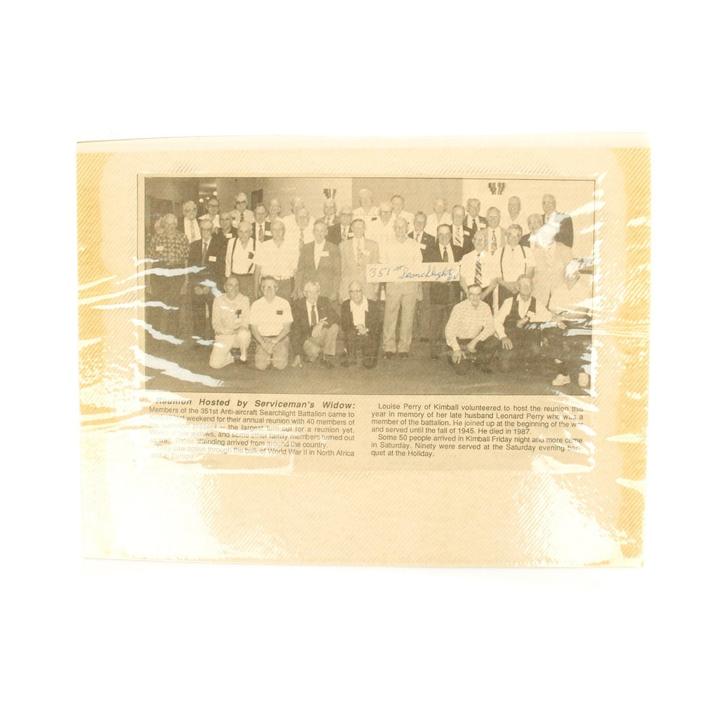 Original U.S. WWII 311th Regiment 78th Infantry Division Named Grouping ...