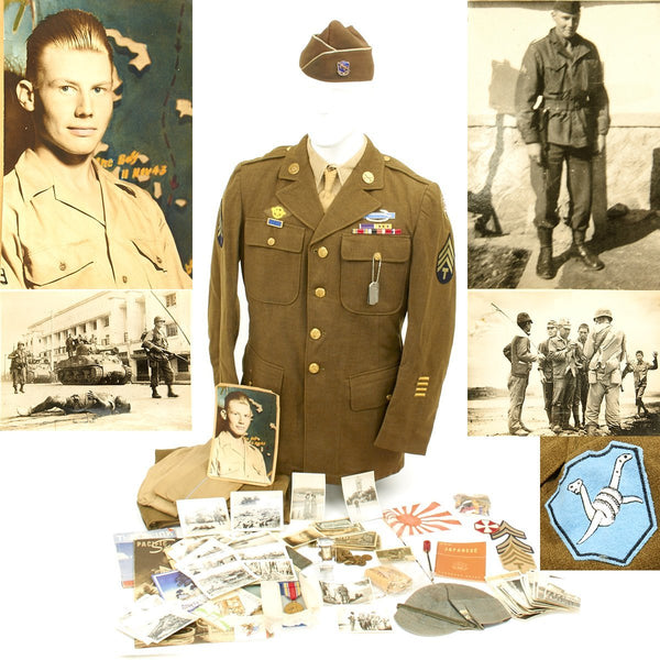 Original U.S. WWII 158th Regimental Combat Team Bushmasters Named Grou ...