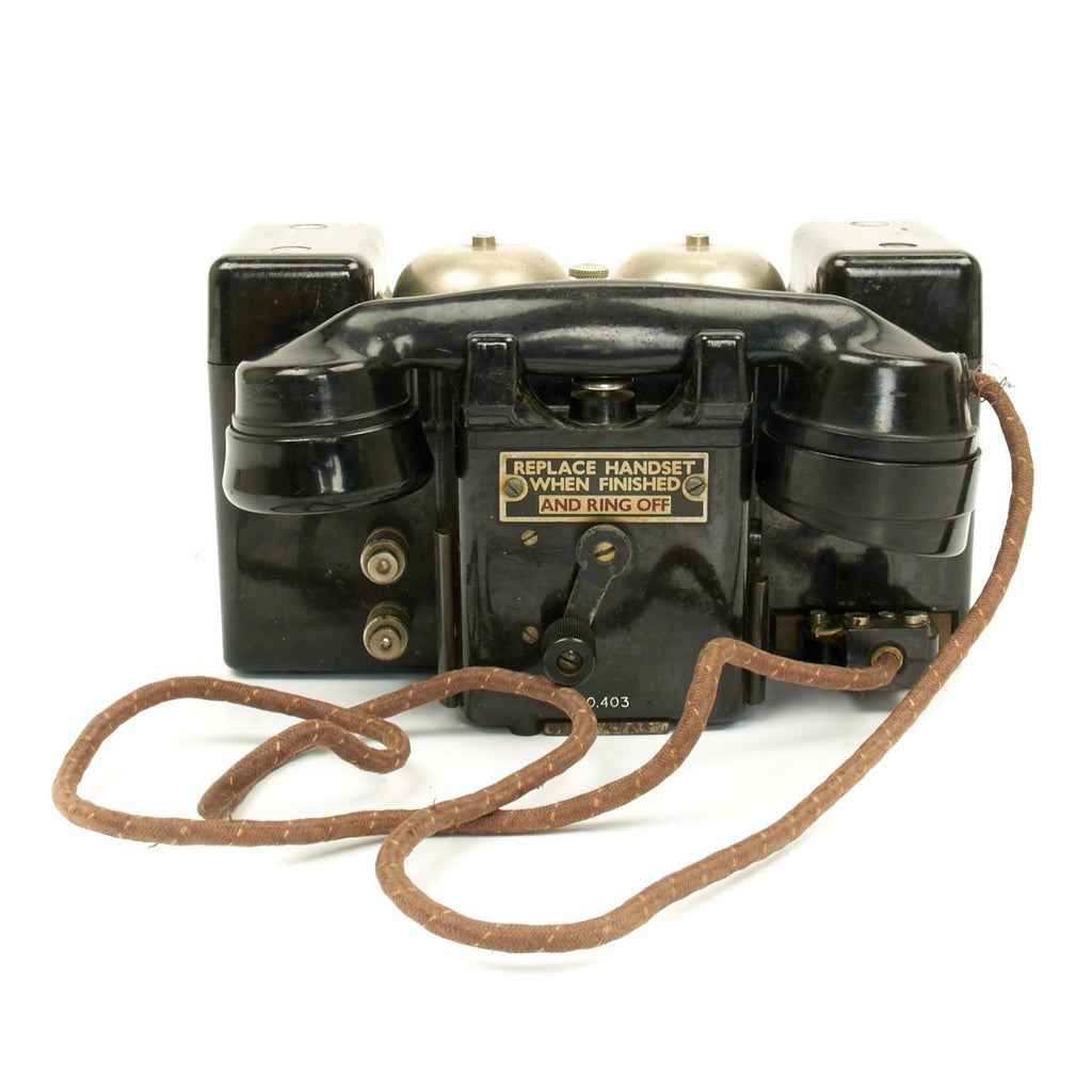 Original British WWII Field Telephone Type F MKII by G.E.C. dated 1942 ...