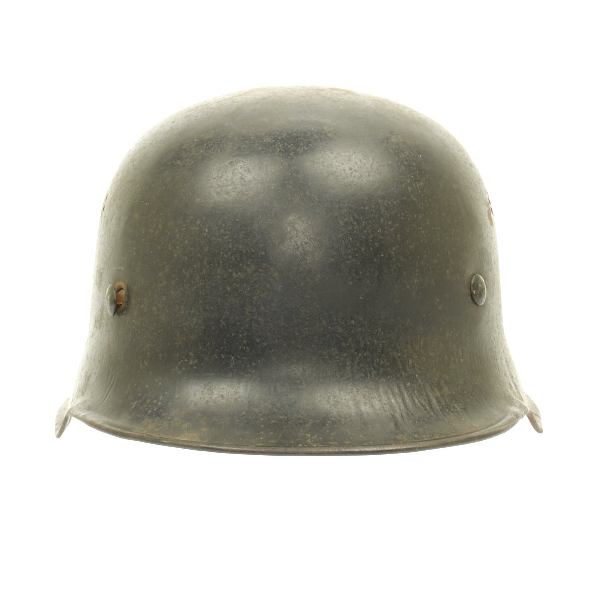 Original German WWII M34 Square Dip NSDAP Civic Police Helmet - Double ...