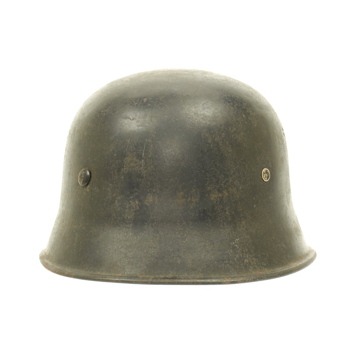 Original German WWII M34 Square Dip NSDAP Civic Police Helmet - Double ...