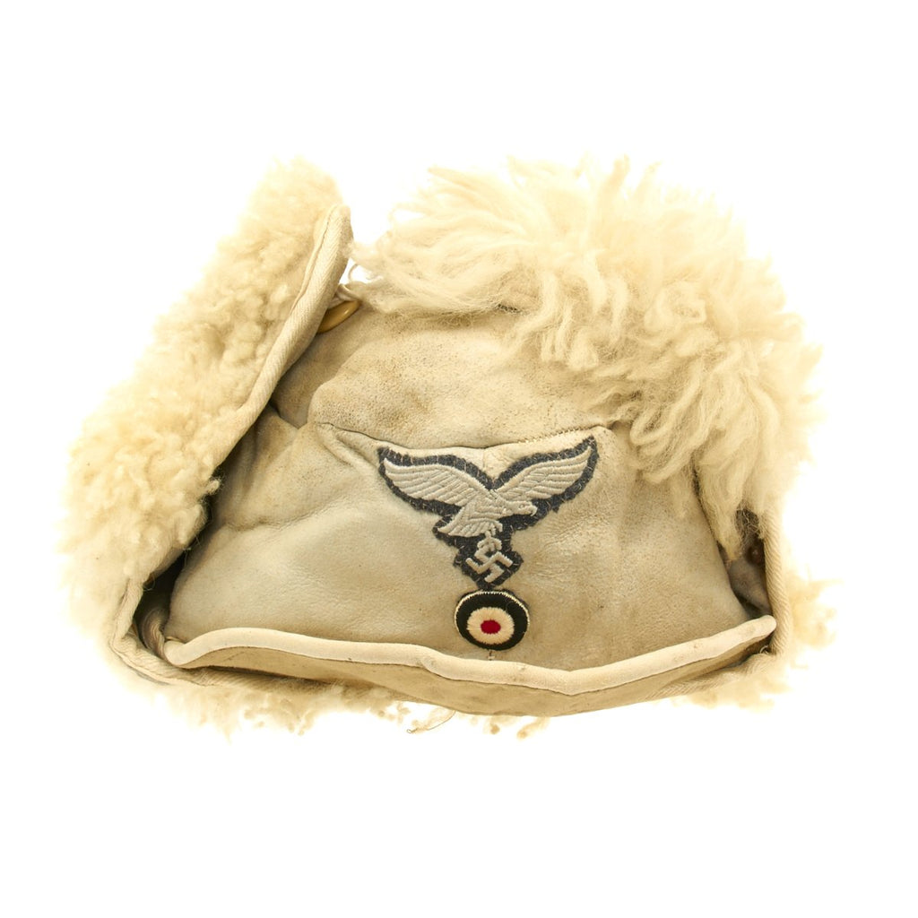 Original German Luftwaffe Winter Fur Uniform - M43 Winter Field Cap an ...