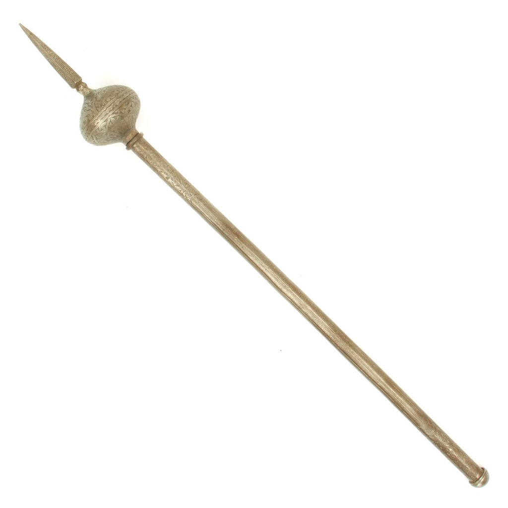 Original Victorian Era Indian Steel Engraved Ceremonial War Mace ...