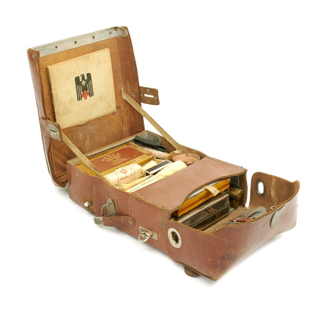 Original German WWII Field Medic First Aid Medical Set in Leather Medic ...