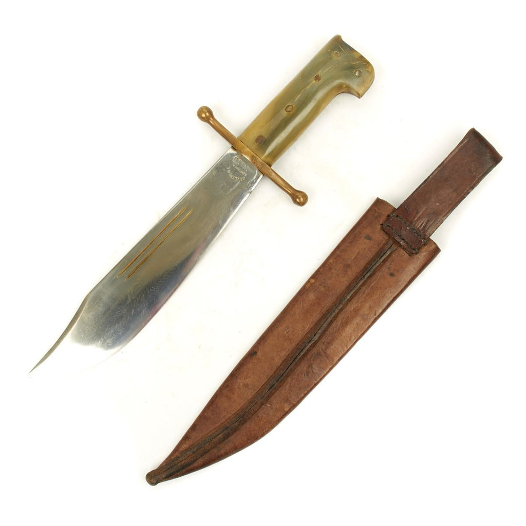 Original U.S. WWII Collins #18 Machete V44 Knife with Green Horn Handle ...