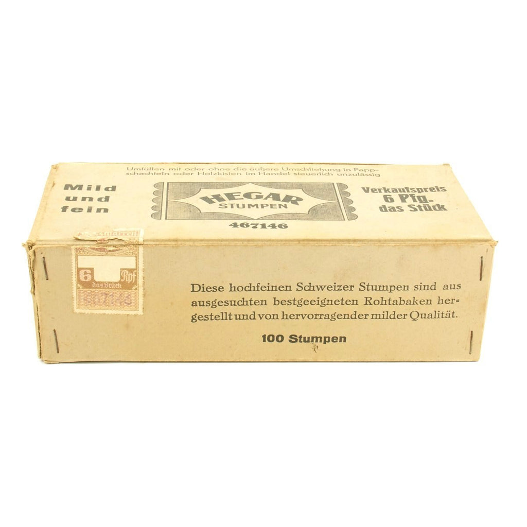 Original German WWII Swiss Hegar Cigars with NSDAP Tax Stamp - 100 Uno ...