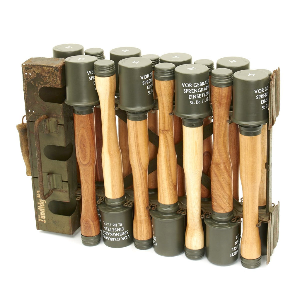 Original German WWII M24 Nb-Hgr Smoke Stick Grenade Case with Original ...