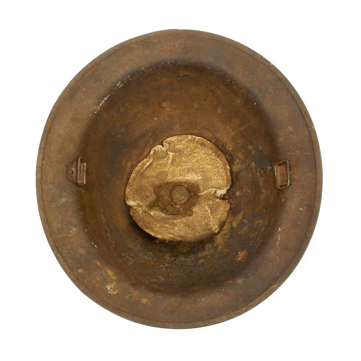 Original U.S. WWI M1917 102nd Field Artilley Regiment Doughboy Helmet ...