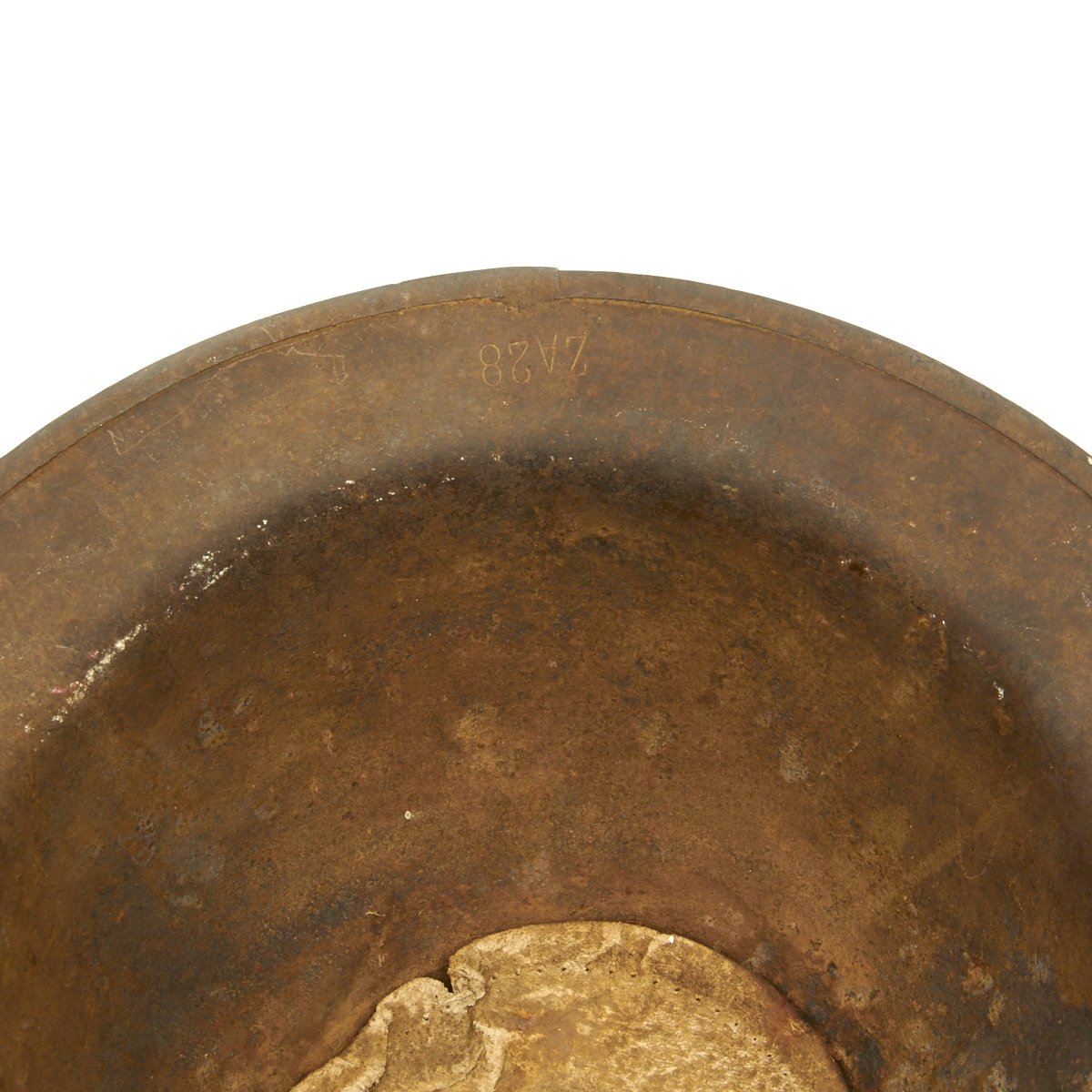 Original U.S. WWI M1917 102nd Field Artilley Regiment Doughboy Helmet ...