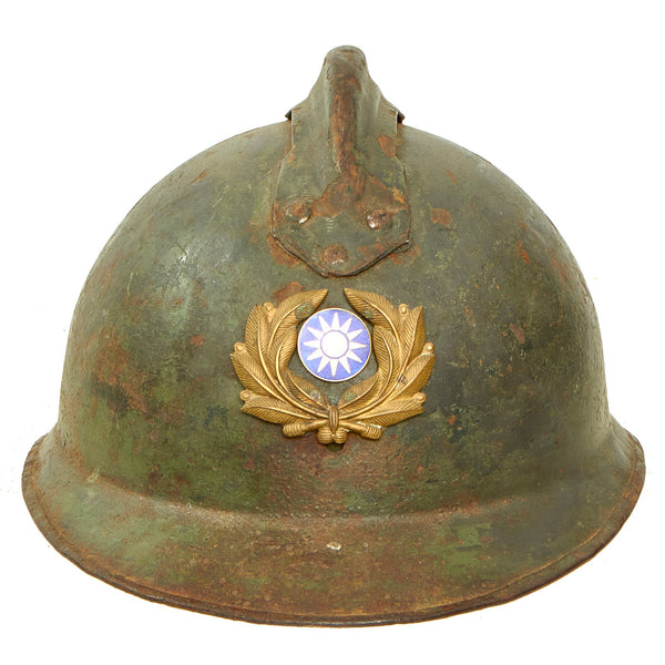 Original WWII Era Chinese National Revolutionary Army Adrian Helmet Sh ...