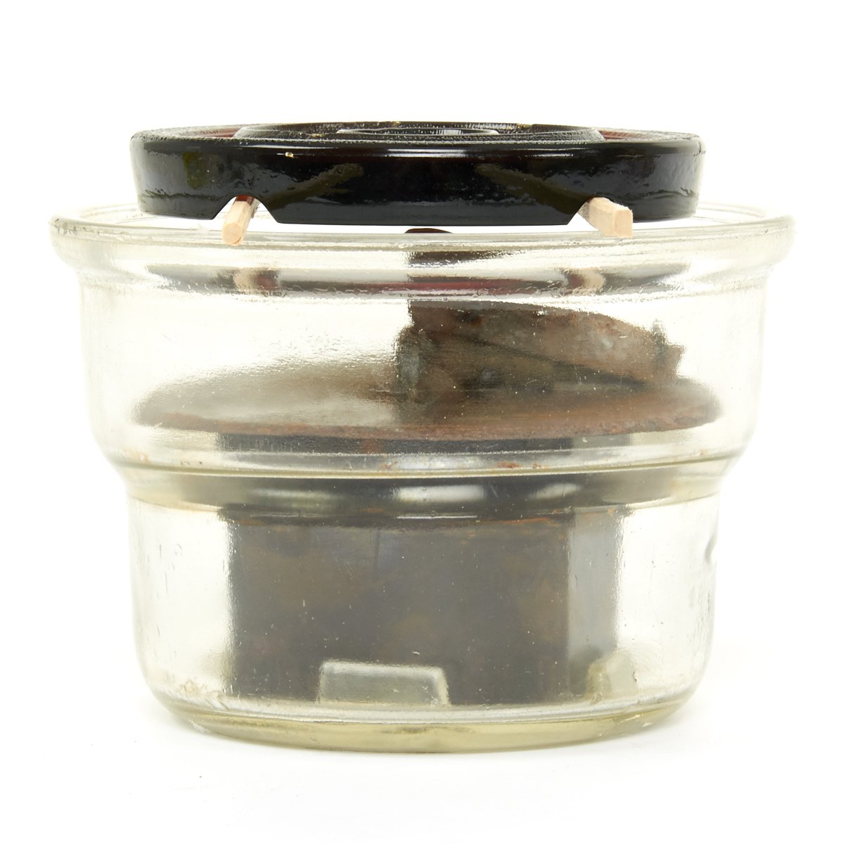 Original WWII German Glass Mine with Lid and Bakelite Charge Box - Gla ...