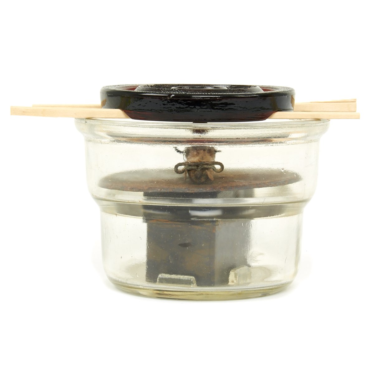 Original WWII German Glass Mine with Lid and Bakelite Charge Box - Gla ...