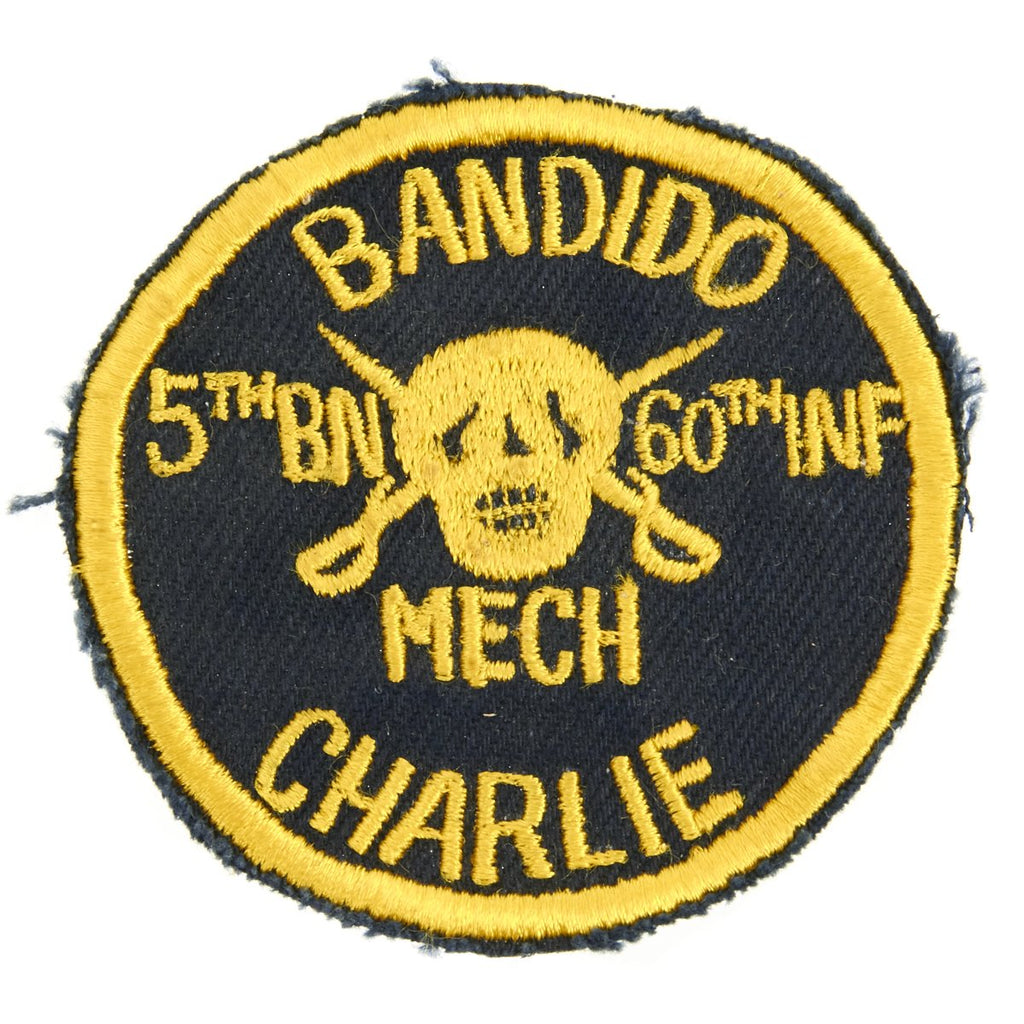 Original U.S. Vietnam War Bandido 5th Battalion 60th Infantry Regiment ...