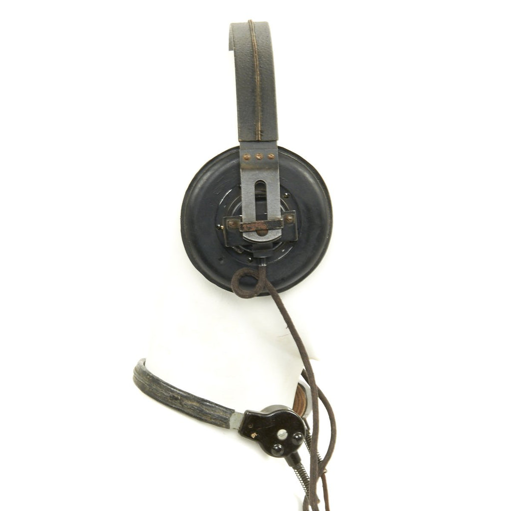 Original German WWII Panzer Armored Vehicle Model B Headset with Throat ...