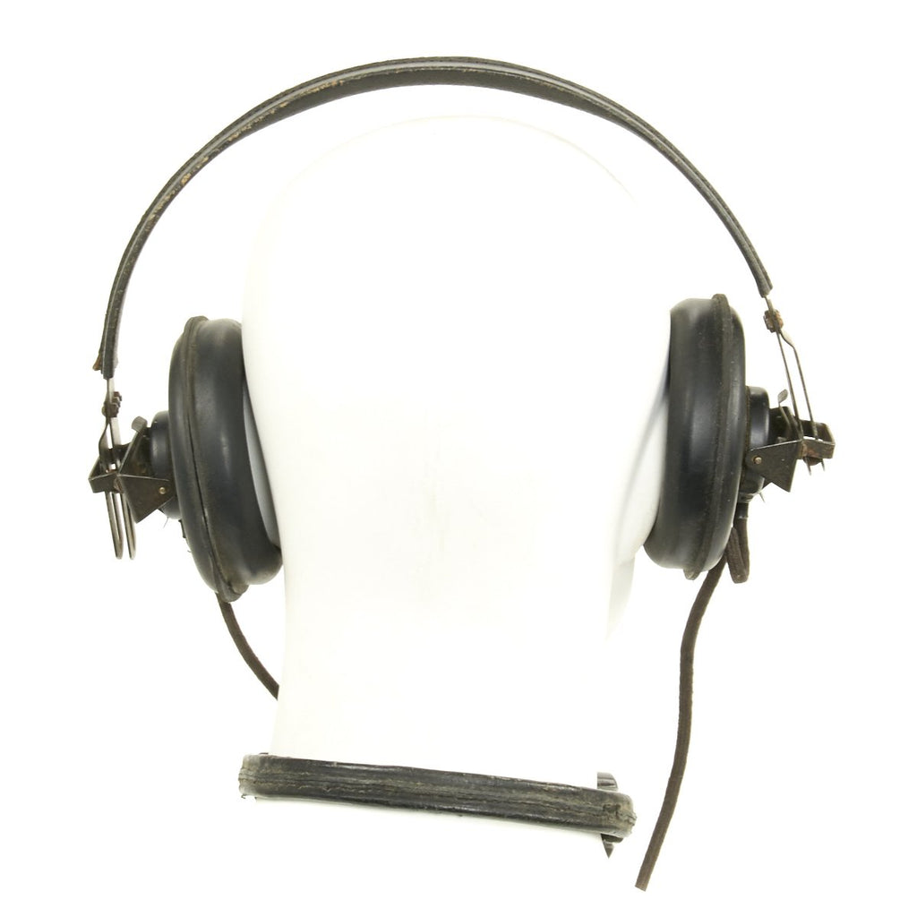 Original German WWII Panzer Armored Vehicle Model B Headset with Throat ...