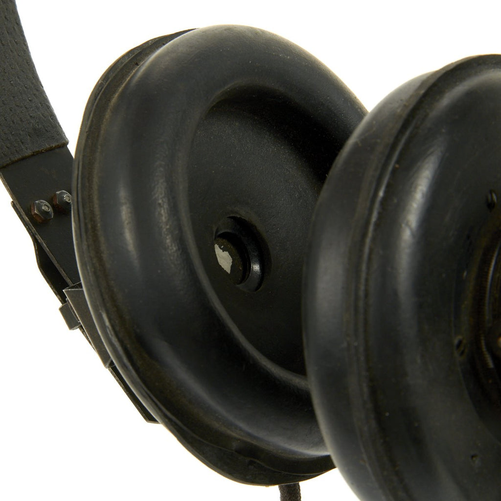 Original German WWII Panzer Armored Vehicle Model B Headset with Throat ...