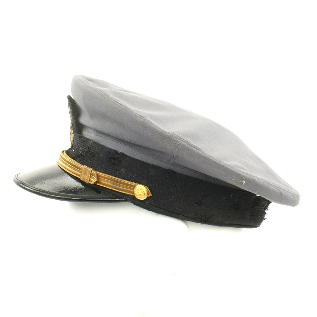 Original U.S. WWII Naval Officer Gray "The Commodore" Combination Viso ...