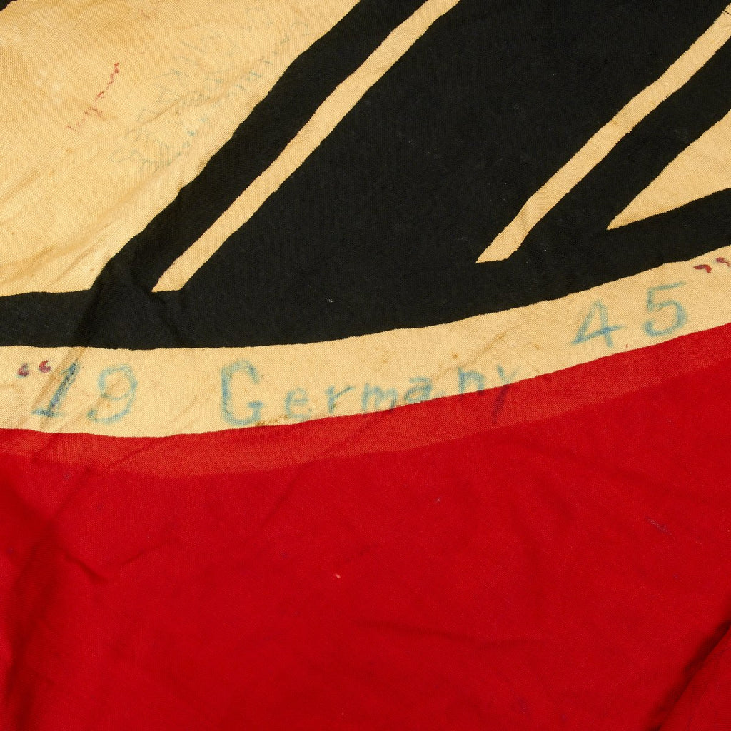 Original German WWII State Service Flag Signed by 92nd Signal Battalion ...