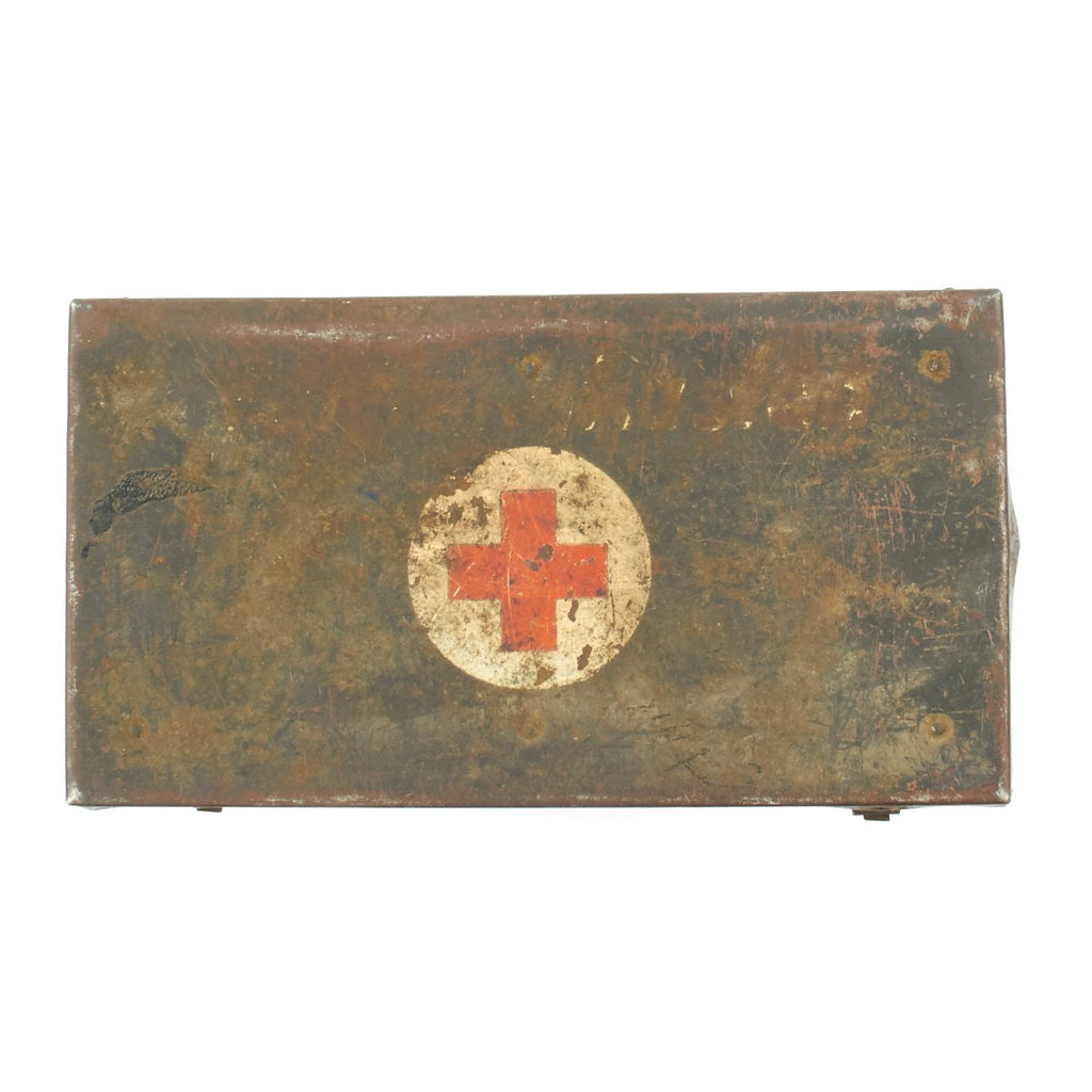 Original German WWII Verbandkasten Medic First Aid Set in Green Steel ...