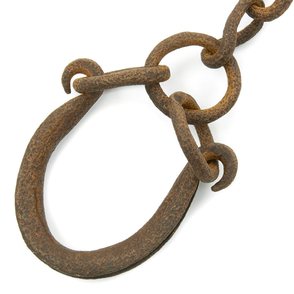 Original British 18th Century Wrought Iron Chain Gang or Slave Trade L ...