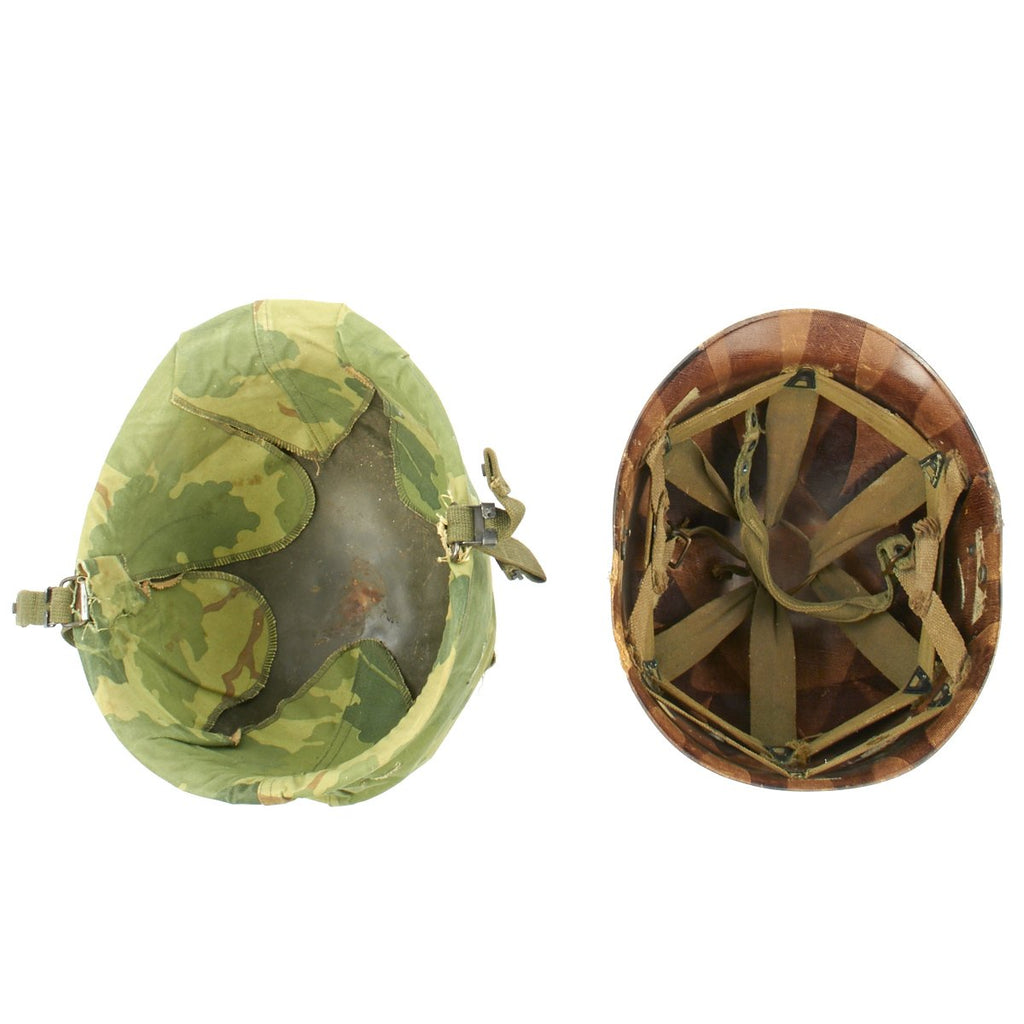 Original U.S. WWII Vietnam War M1 Paratrooper Helmet with 1966 Dated ...