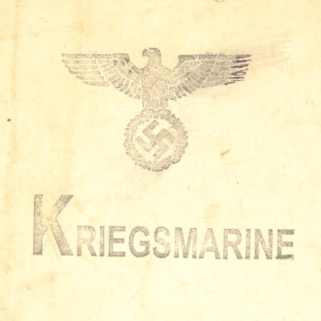 Original German WWII Kriegsmarine U-Boat Map of North Sea, Denmark ...
