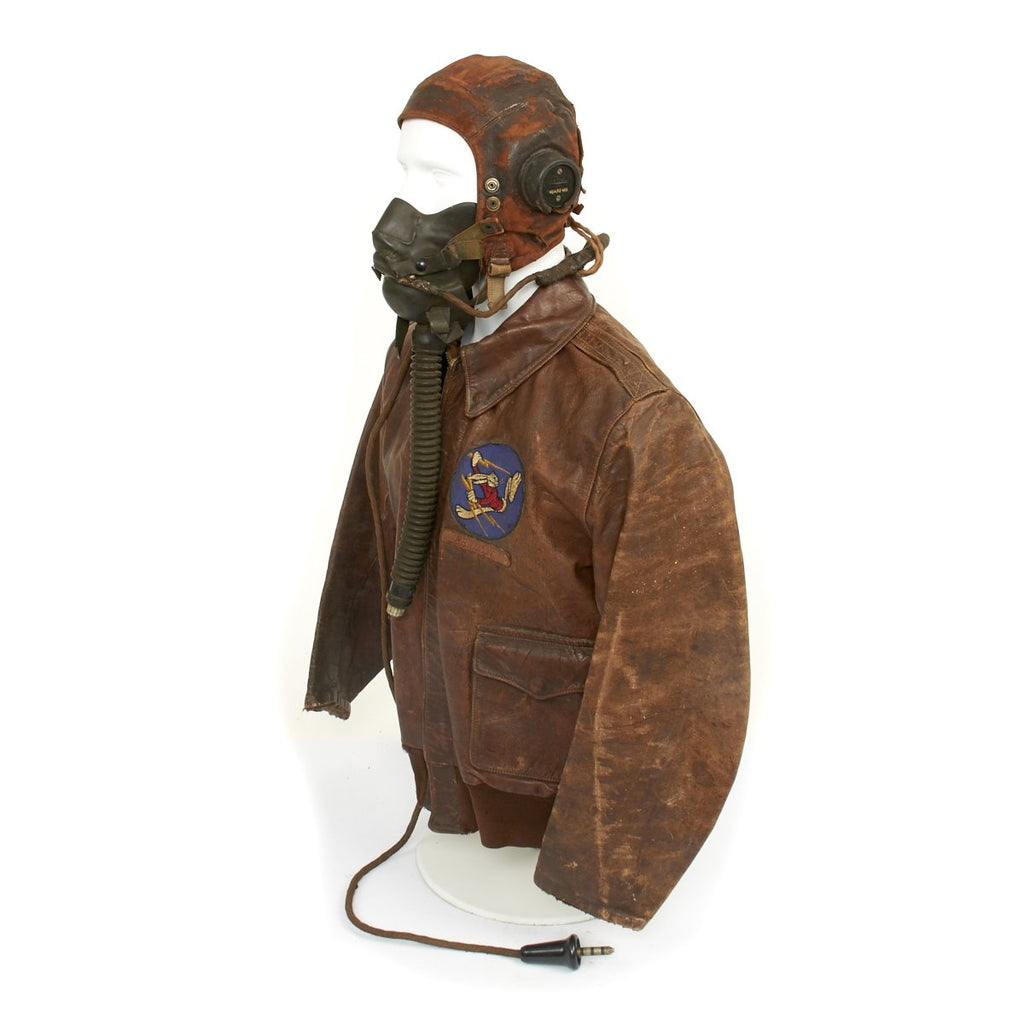 Original U.S. WWII Jet Wilson Fighter Pilot A-2 Flight Jacket Grouping ...