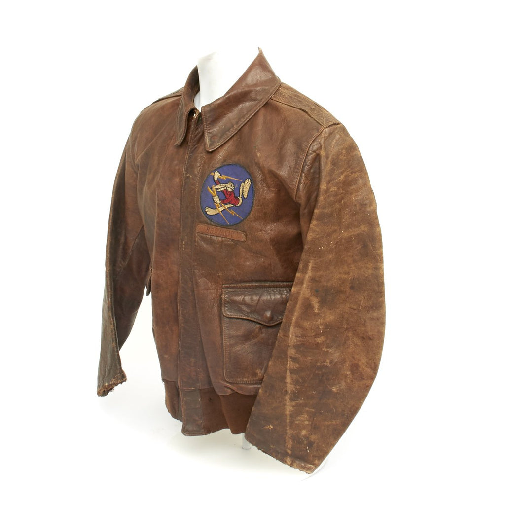 Original U.S. WWII Jet Wilson Fighter Pilot A-2 Flight Jacket Grouping ...