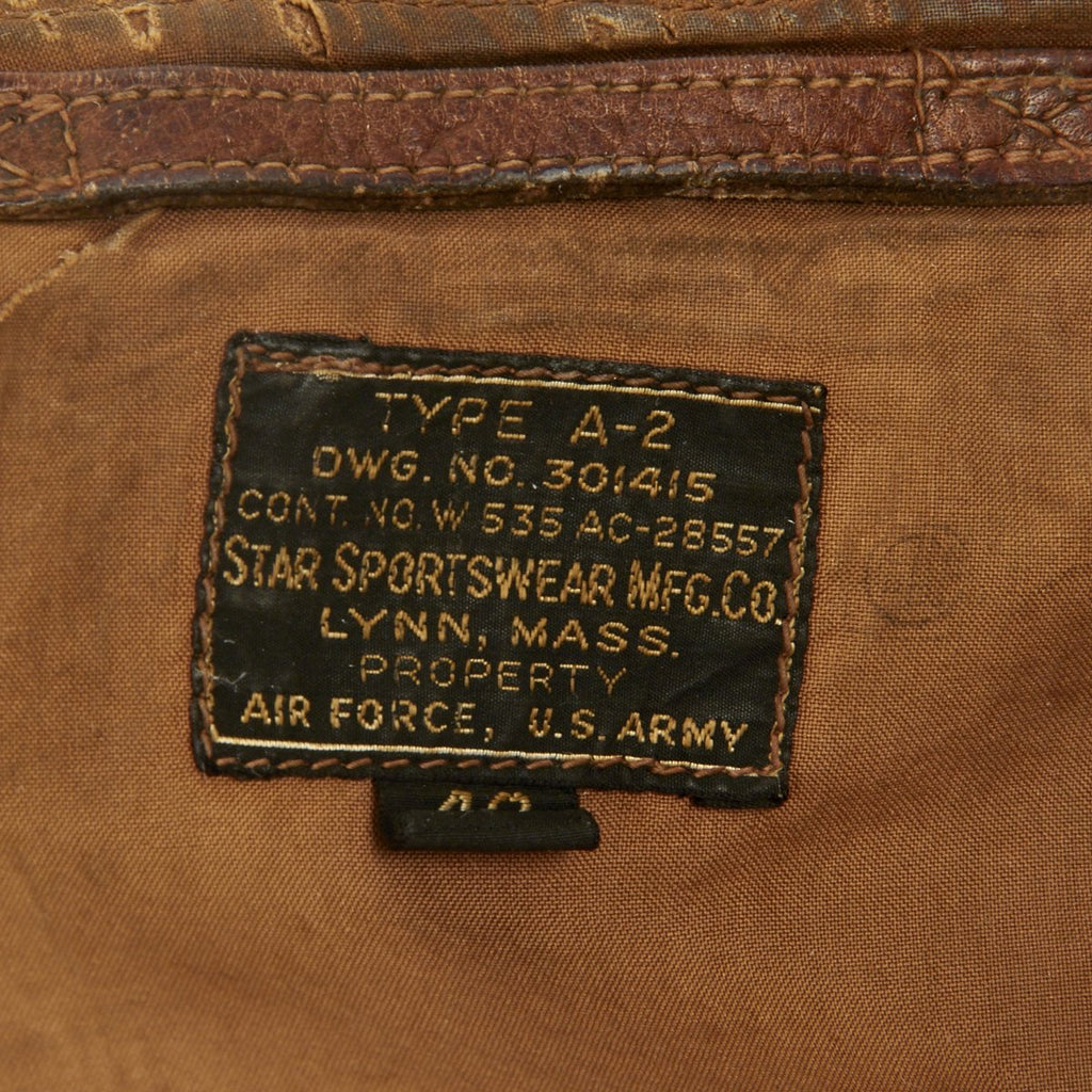 Original U.S. WWII Jet Wilson Fighter Pilot A-2 Flight Jacket Grouping ...