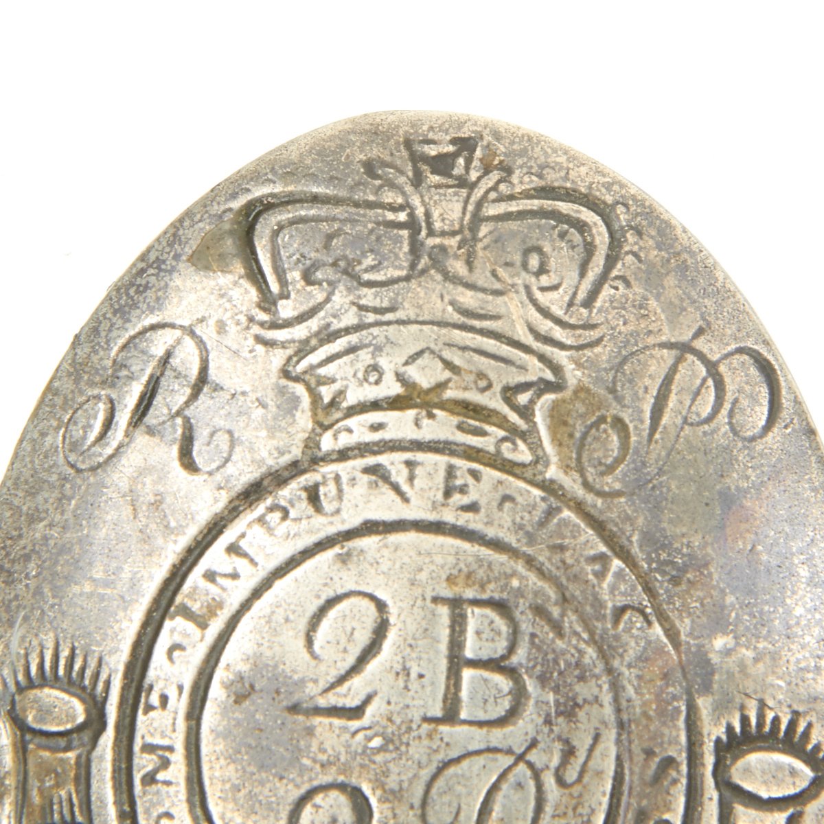 Original Revolutionary War Scottish Sterling Silver Cross Belt Plate f ...