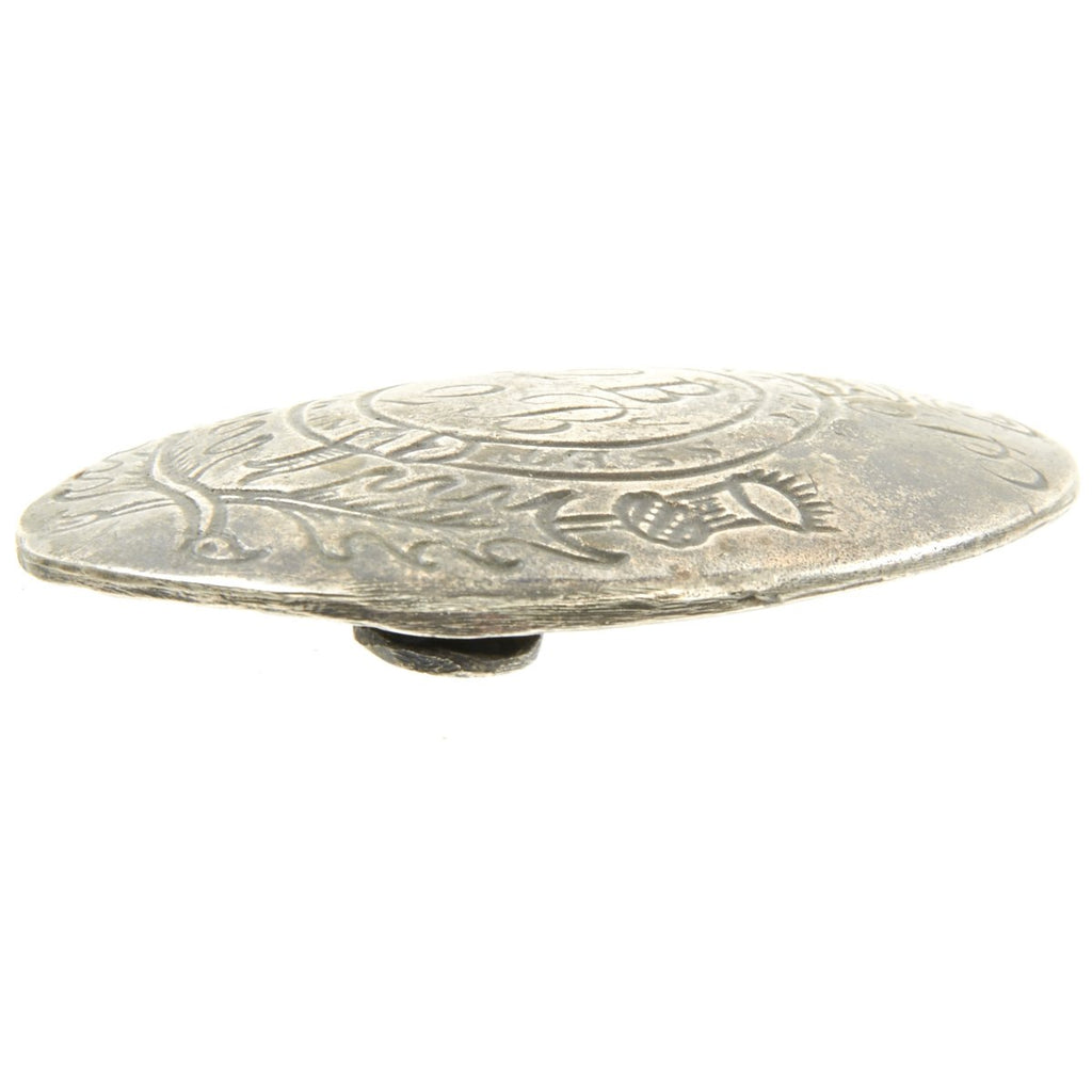 Original Revolutionary War Scottish Sterling Silver Cross Belt Plate f ...