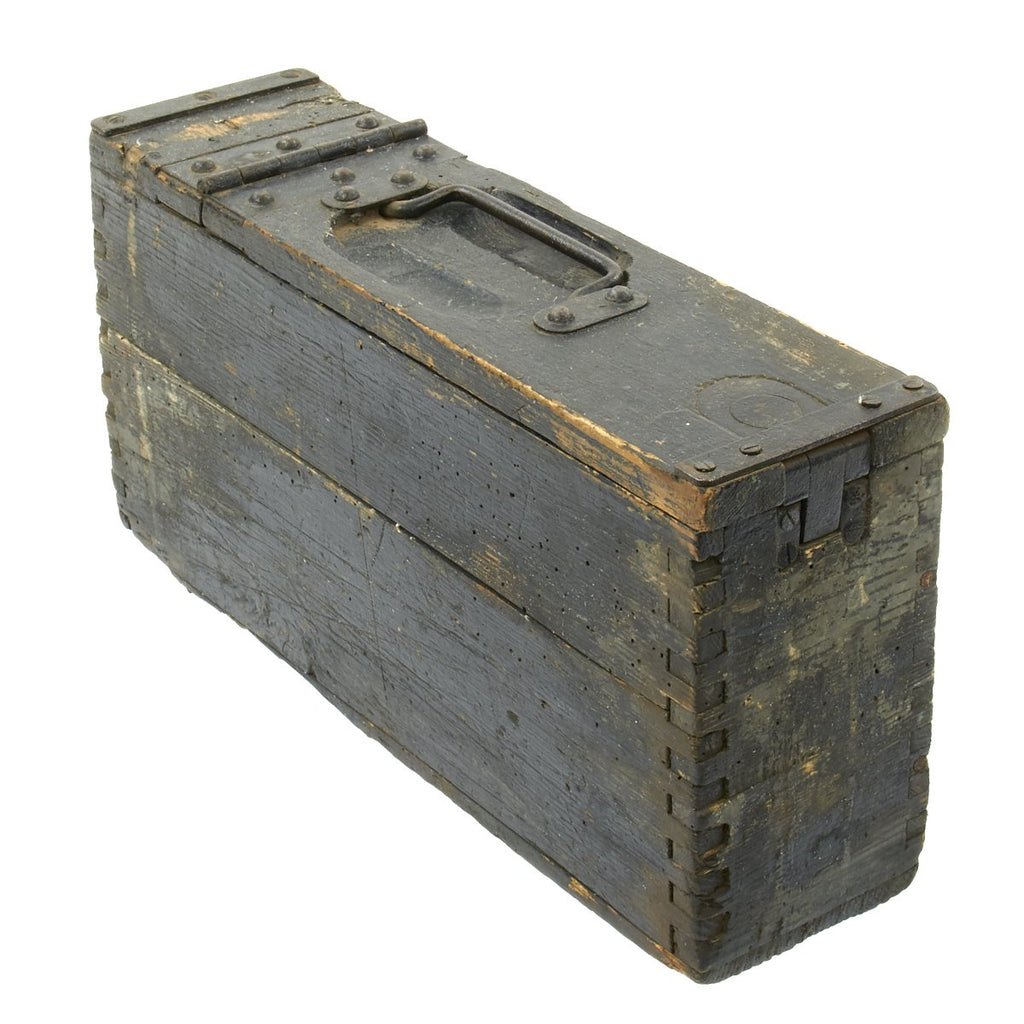 Original German WWI Maxim MG 08 Wooden Ammunition Crate for 250 Round ...