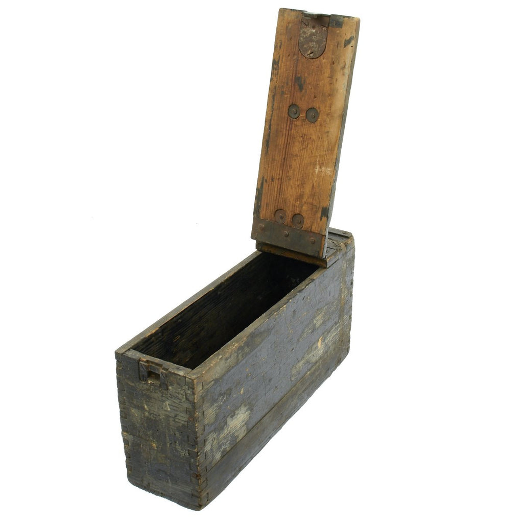 Original German WWI Maxim MG 08 Wooden Ammunition Crate for 250 Round ...