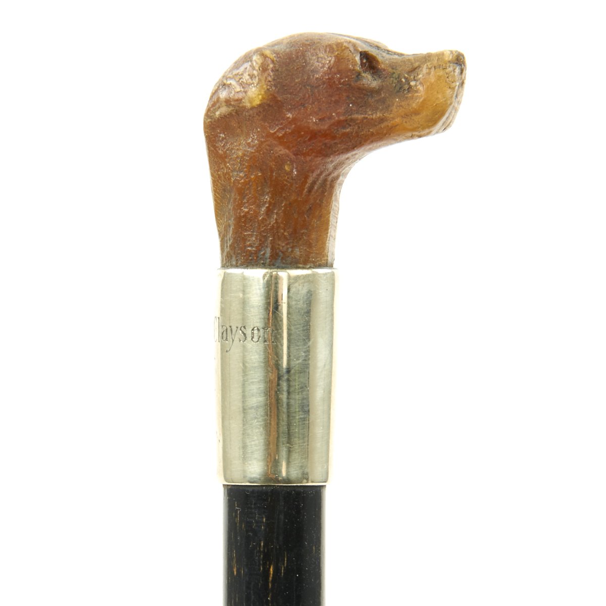 Original British WWI Dog's Head Swagger Stick named to R.F.C. Flying A ...