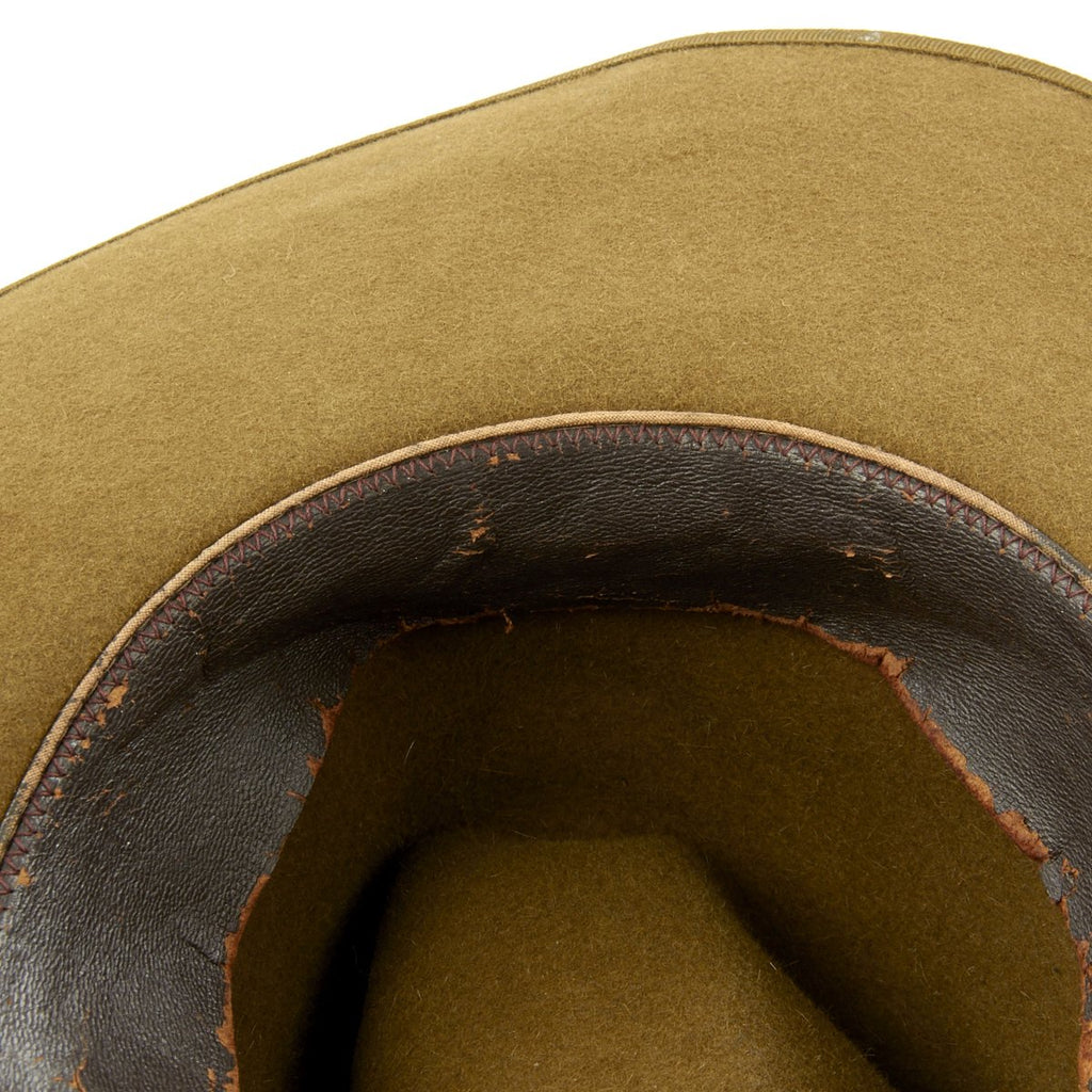 Original WWII Australian Felt "AKUBRA" Slouch Hat by Dunkerley - as us ...