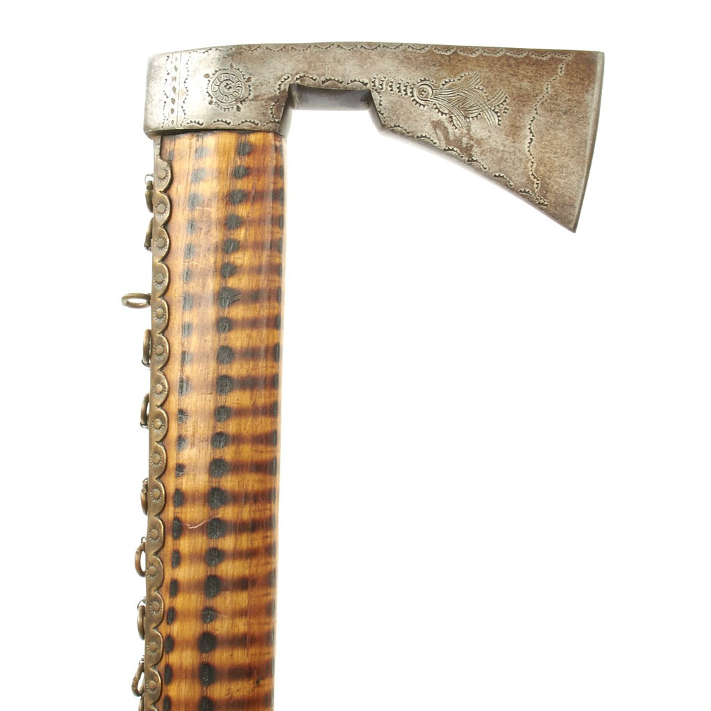 Original German Late 18th Century Saxon Guild Parade Axe with Faux Fig ...
