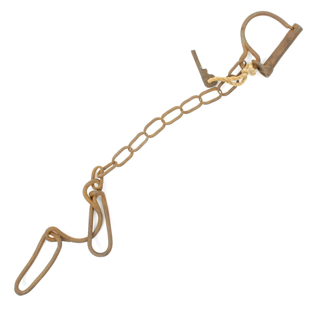 Original British 18th Century Wrought Iron Chain Gang or Slave Trade L ...
