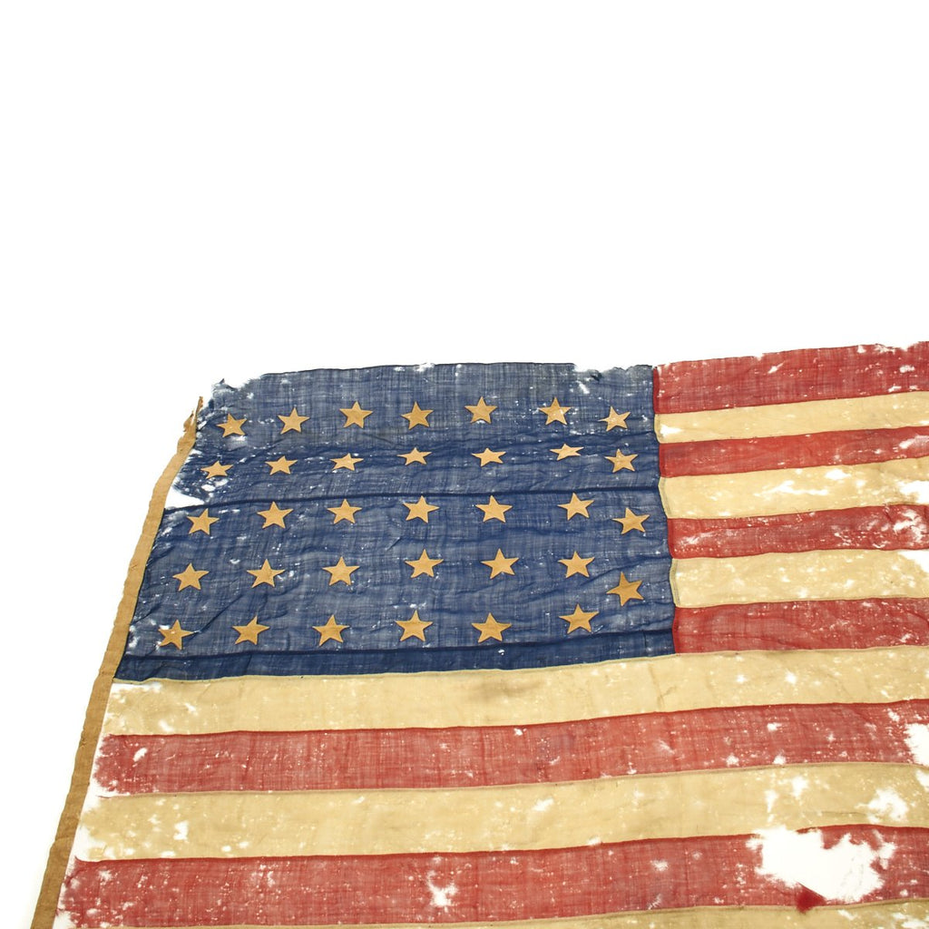 Original U.S. Civil War Federal Union 34 Star American Garrison Flag ...