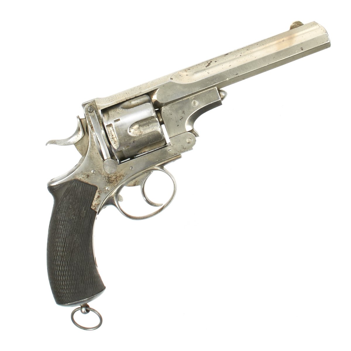Original British Victorian Webley-Pryse Nickel-Plated Antique Revolver ...