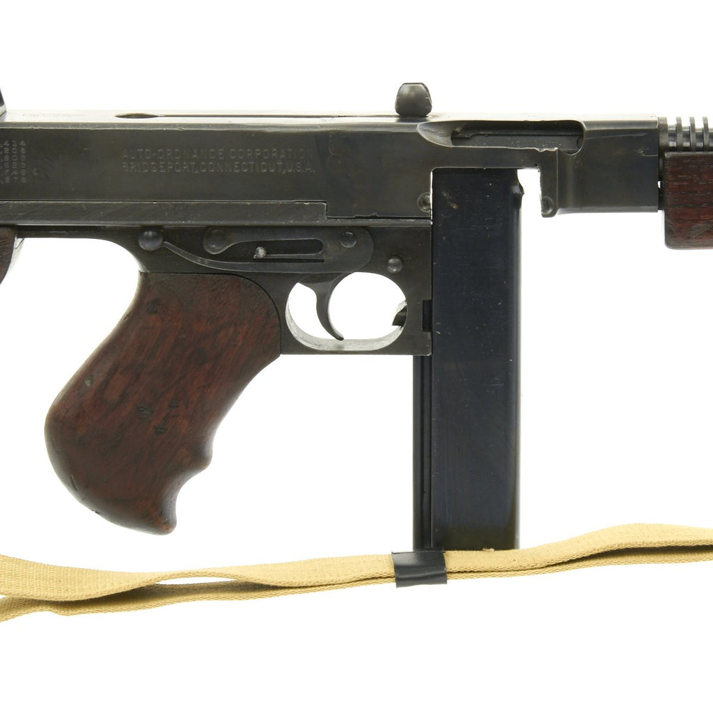 Original U.S. WWII Thompson M1928A1 Display Submachine Gun Serial NO.S ...