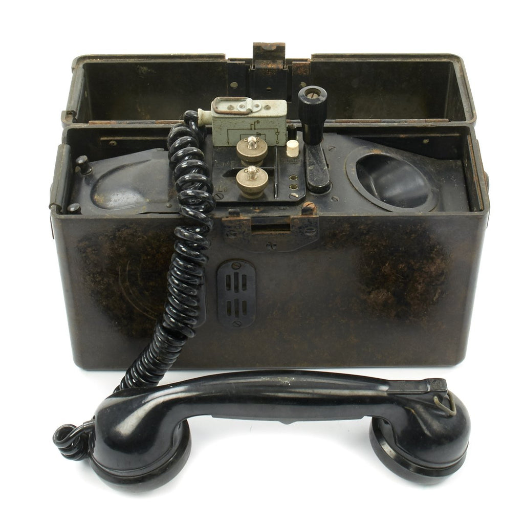 Original German WWII 1942-dated FF 33 Field Telephone by Mikrofona Brü ...
