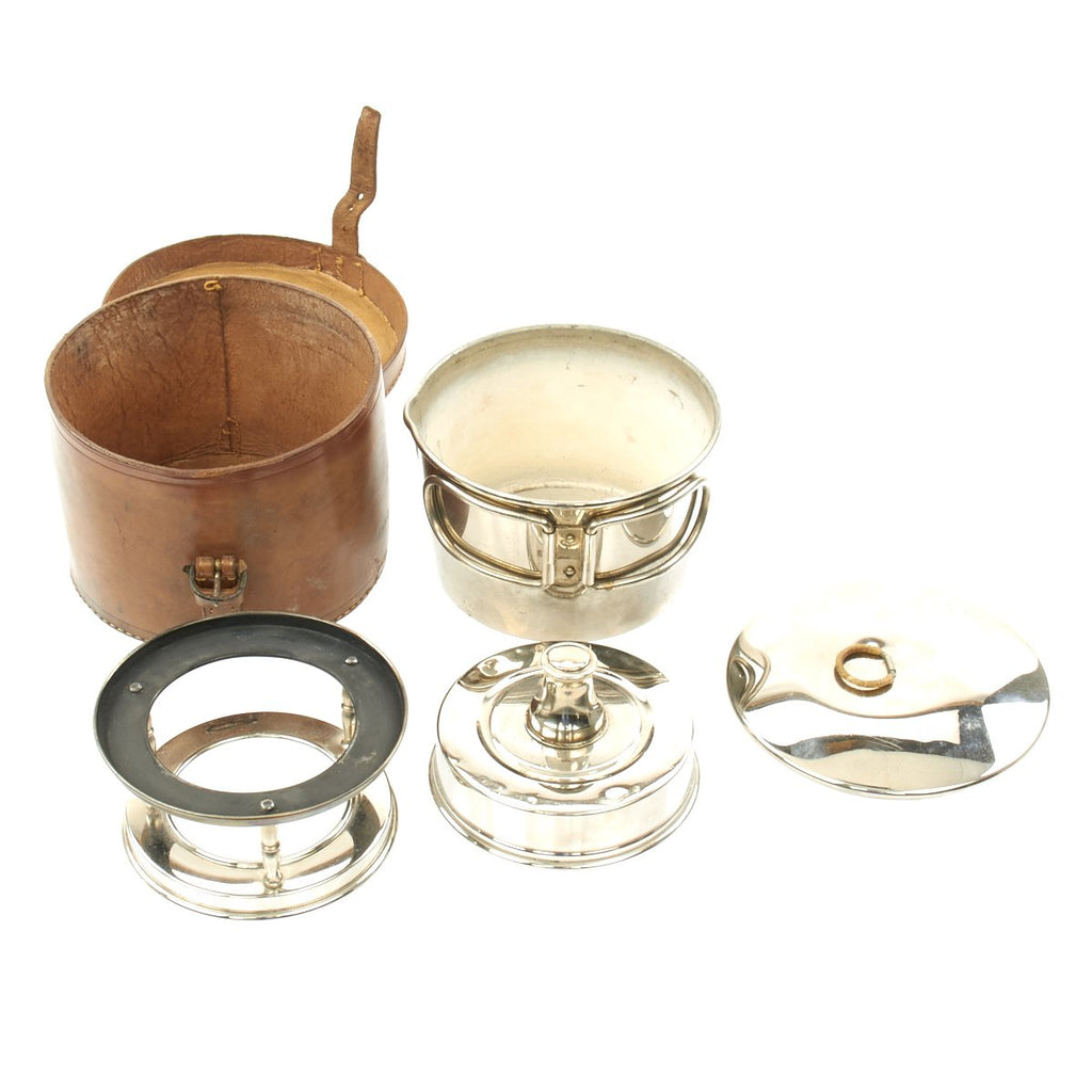 Original British Late Victorian Officer's Field Cooking Set in Leather ...