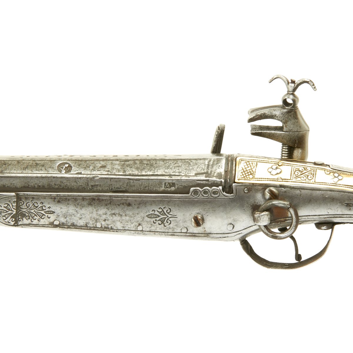 Original Balkan Iron and Brass Clad Miquelet Tanchika Long Musket c.17 ...