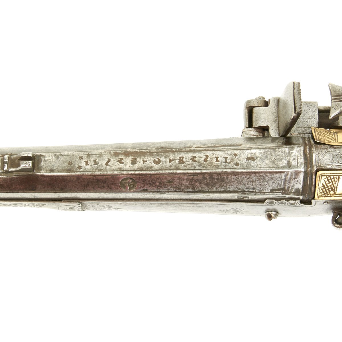 Original Balkan Iron and Brass Clad Miquelet Tanchika Long Musket c.17 ...